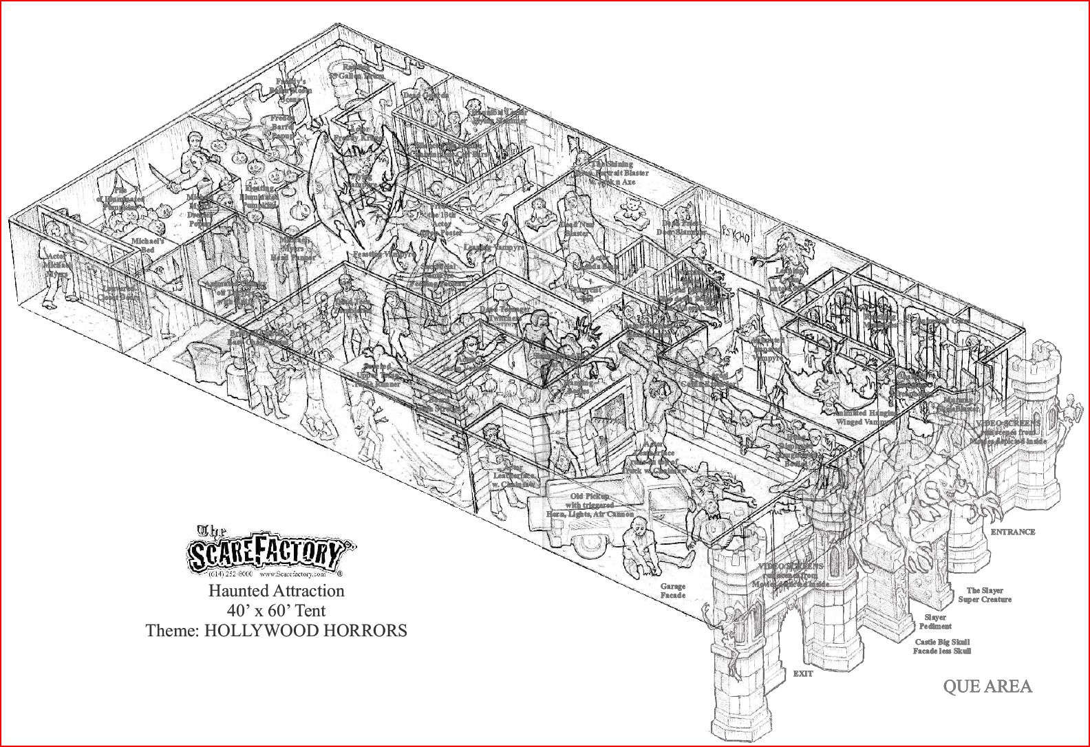 Attraction Design Services: Hollywood Horrors ⋆ The ScareFactory