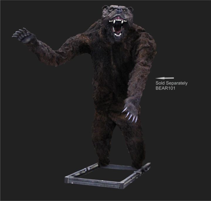 BEAR102 - ANIMATED GRIZZLY BEAR - TRACK SYSTEM ⋆ Scare Factory