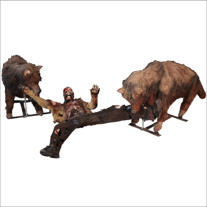 WOLF115- Dogs Ripping Apart Zombie ⋆ Scare Factory