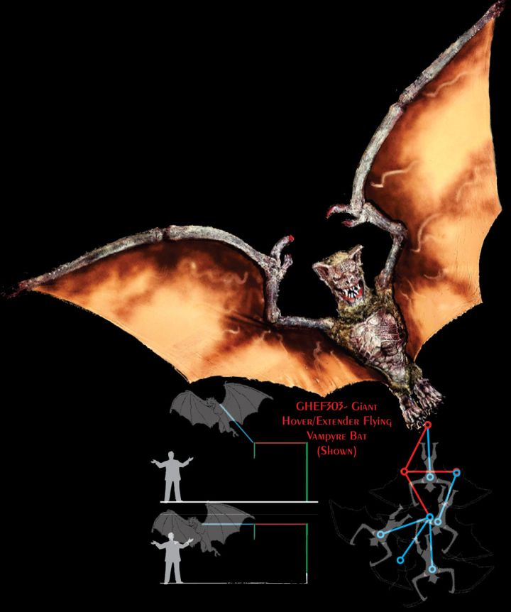 Giant Hover/Extender Flying Vampyre Bat ⋆ Scare Factory