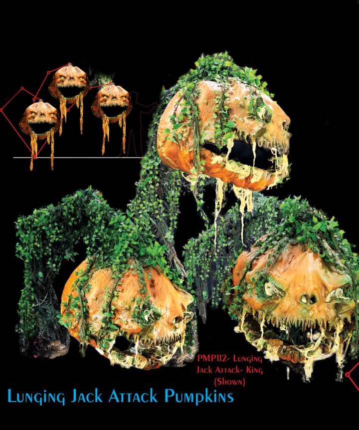 Lunging Jack Attack Pumpkins ⋆ Scare Factory